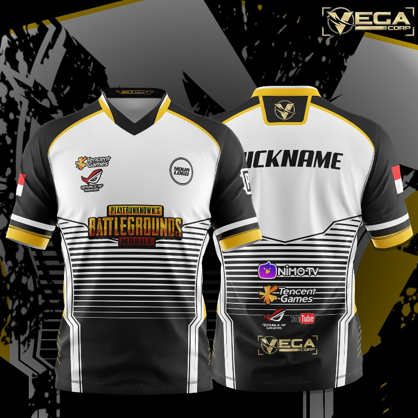 Jual JERSEY GAMING CUSTOM PUBG / MOBA / FREE FIRE / DLL FREE NICKNAME ...