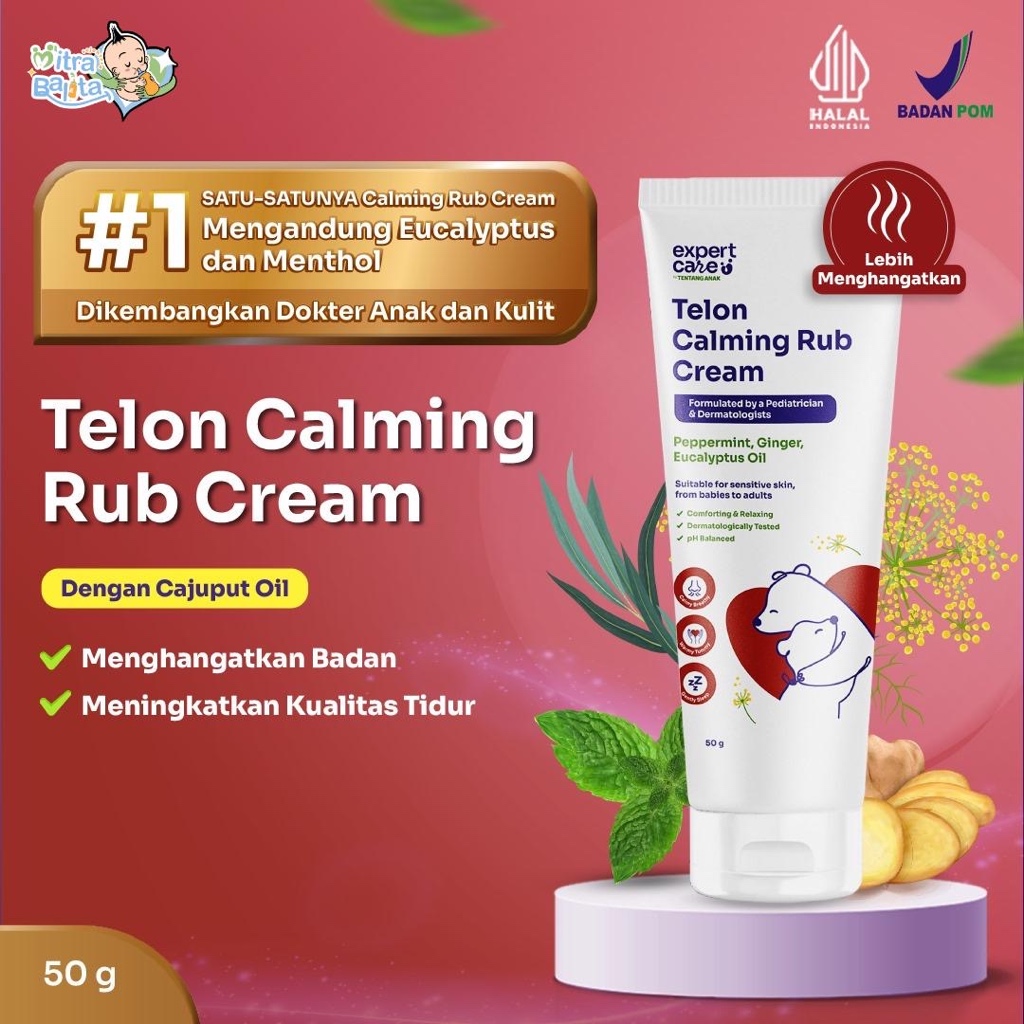 Jual Expert Care Telon Calming Rub Cream 50 g | Shopee Indonesia