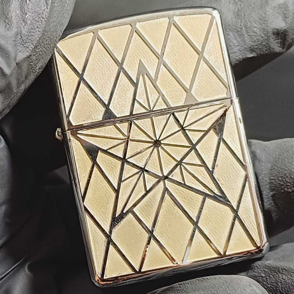 Jual korek api classic bahan kuningan grapir satu suara warna silver ...