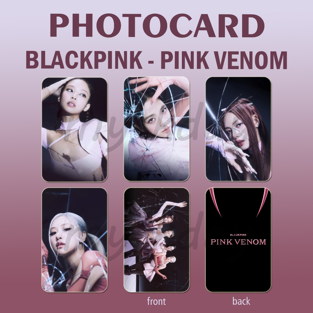 Jual PC-0989, Unofficial Photocard Blackpink Pink Venom 2 sisi | Shopee ...