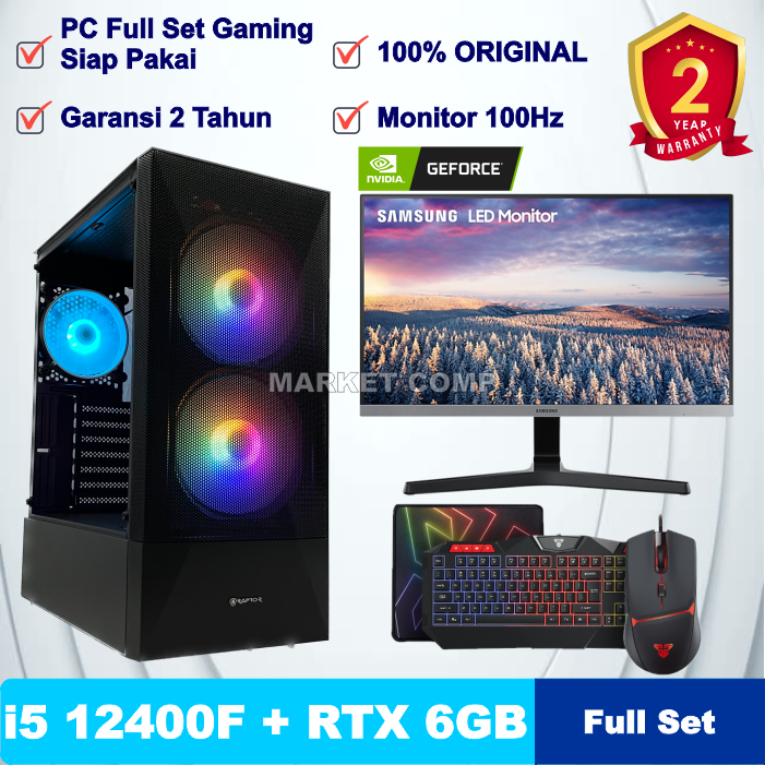 Jual Full Set PC Gaming Core i7 RTX3050 • Komputer Rakitan | Shopee Indonesia