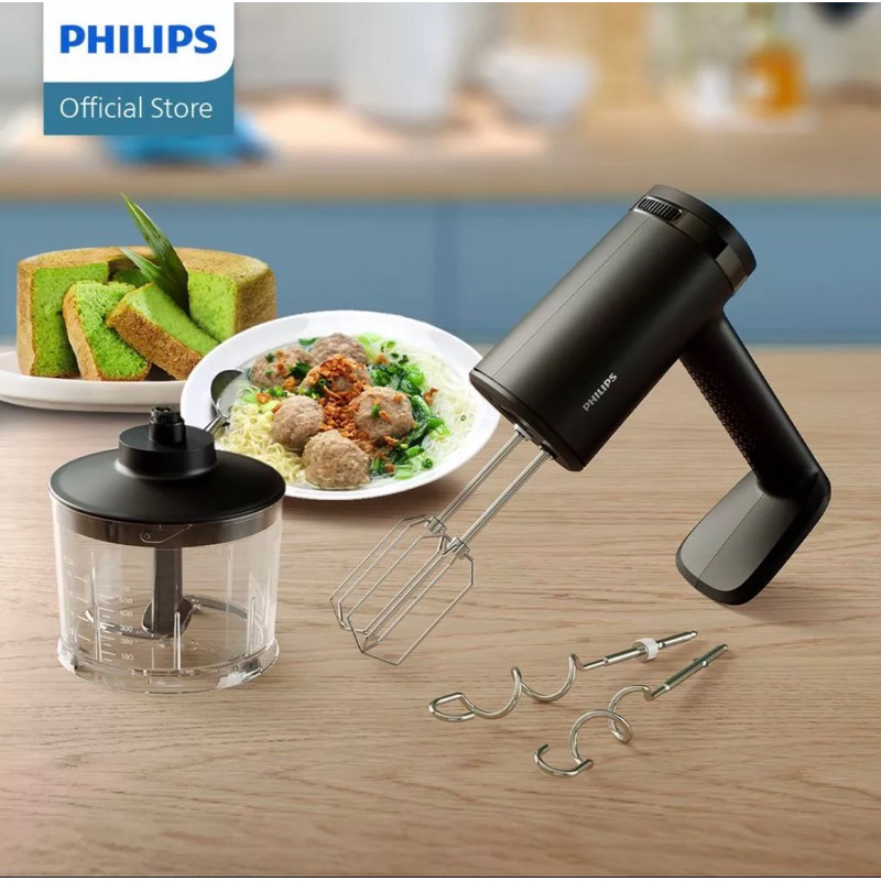 Jual Philips HR3781/30 2in1 Hand Mixer and Chopper 5000 Series 300W ...