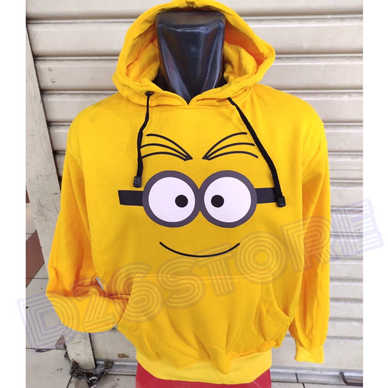 Jual Sweater Hoodie Minion Minions smile Face Kevin Stuart Bob ...