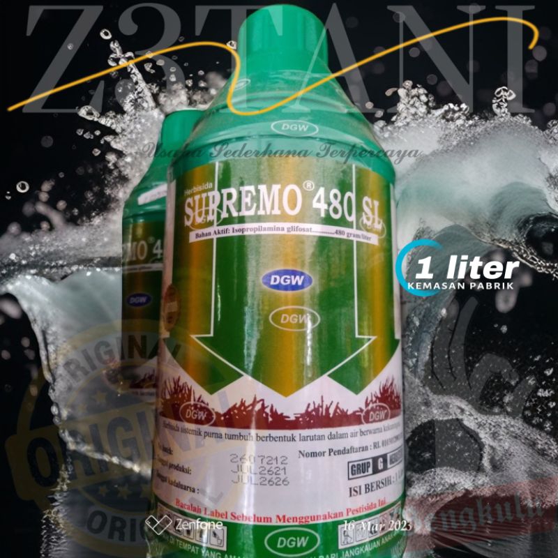 Jual SUPREMO 480 SL 1 L Herbisida Sistemik Rumput Tuntas sampai keakar ...