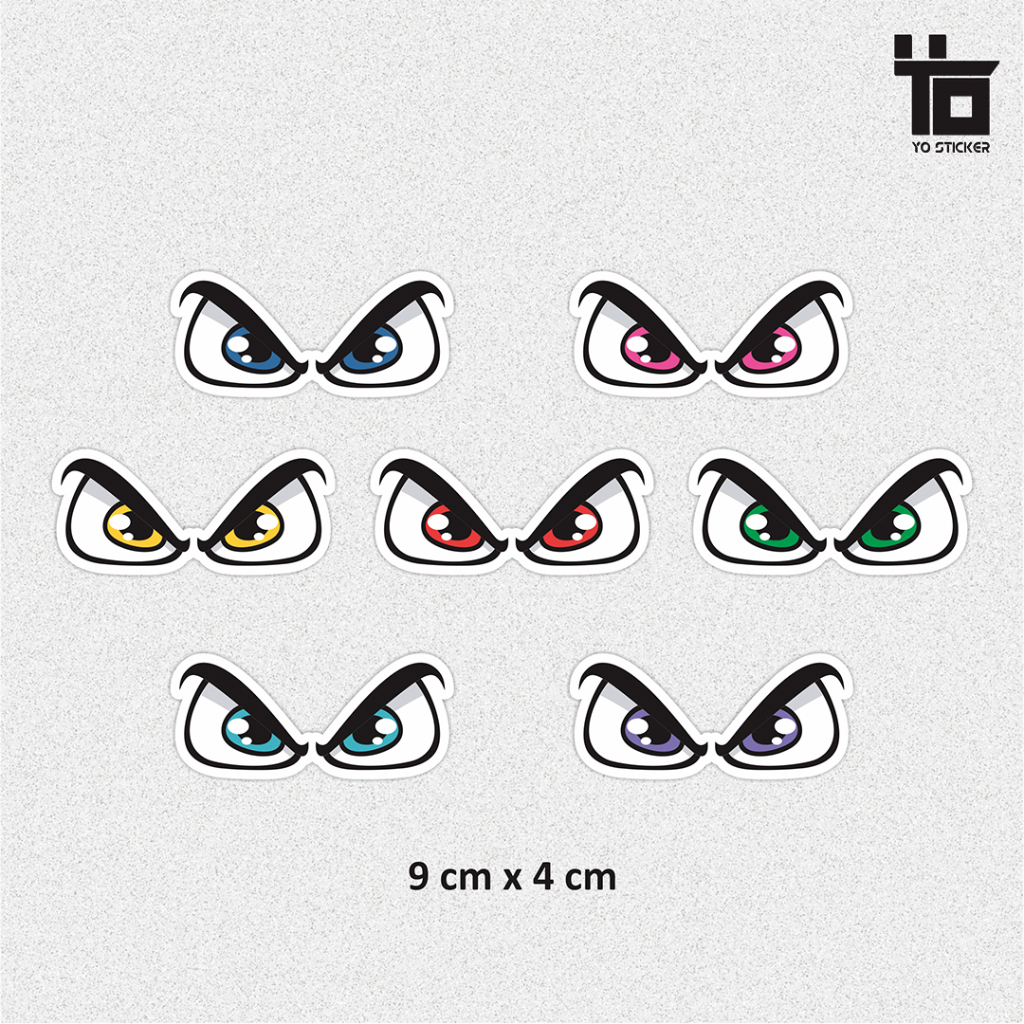 Jual STICKER MATA-MATA VISOR NEW VERSION/MATA-MATA/VISOR/STICKER MOTOR ...