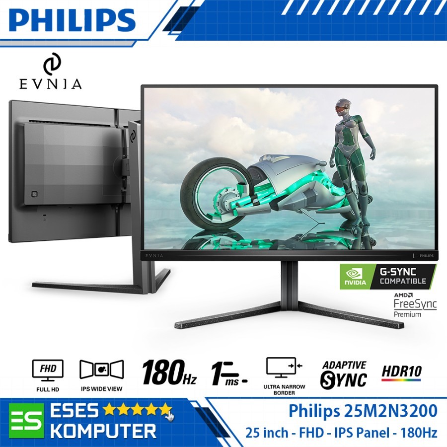 Jual Monitor Philips 25M2N3200 25" IPS 180Hz 1ms Full HD 1080p Adaptive ...