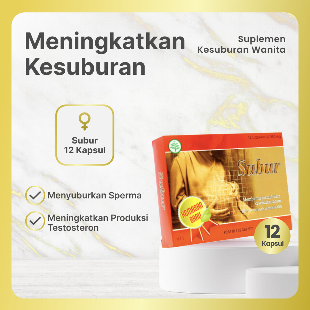Jual Subur 12 Obat Herbal Penyubur Sel Telur Wanita Menyehatkan ...