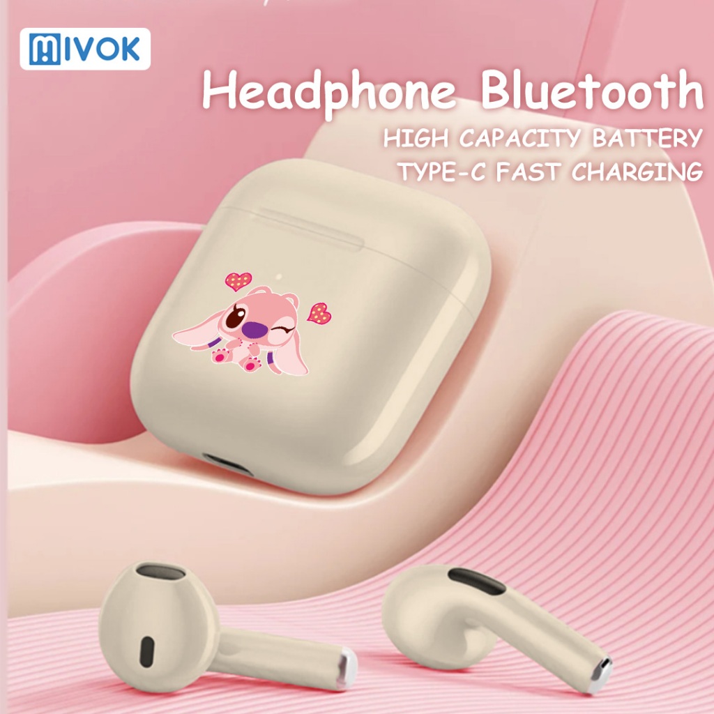 Jual MIVOK Headset Bluetooth Inpods Wireless Headset Handsfree Earphone ...
