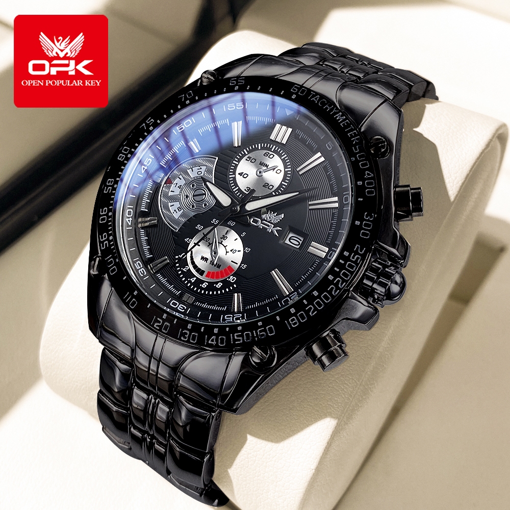 Jual OPK Jam Tangan Pria Anti Air Original Stainless Steel Terbaru 2025 ...