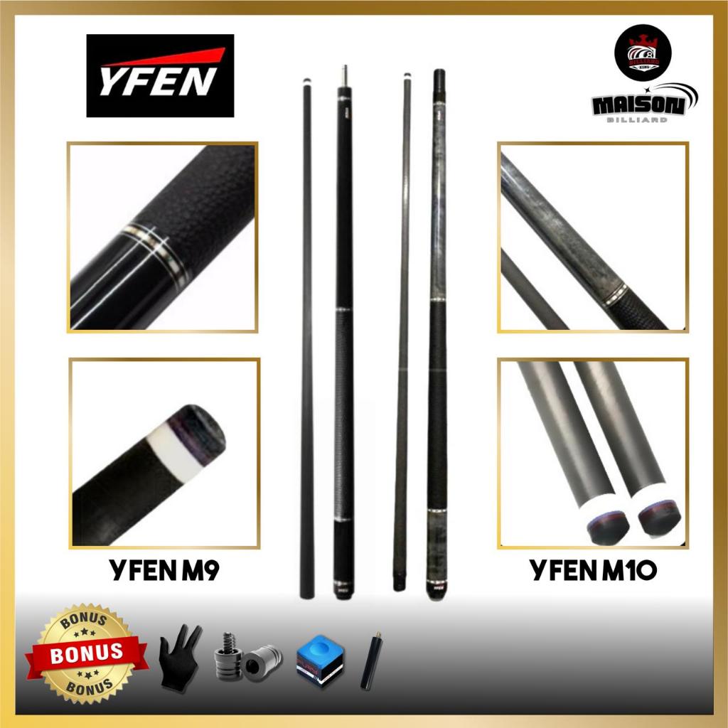 Jual YFEN M SERIES LEATHER WRAP CARBON STICK PLAY BILLIARD - M9 - M10 ...