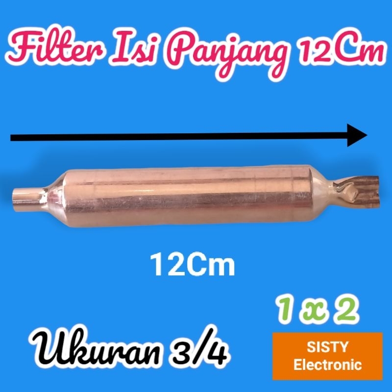 Jual Filter Isi Kulkas 1x2 Panjang 12Cm 3/4 | Shopee Indonesia