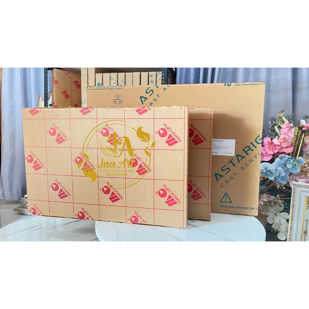 Jual Box acrylic frame mahar 40x50x5 atau 40x60 50x75 2mm atau 3 mm ...