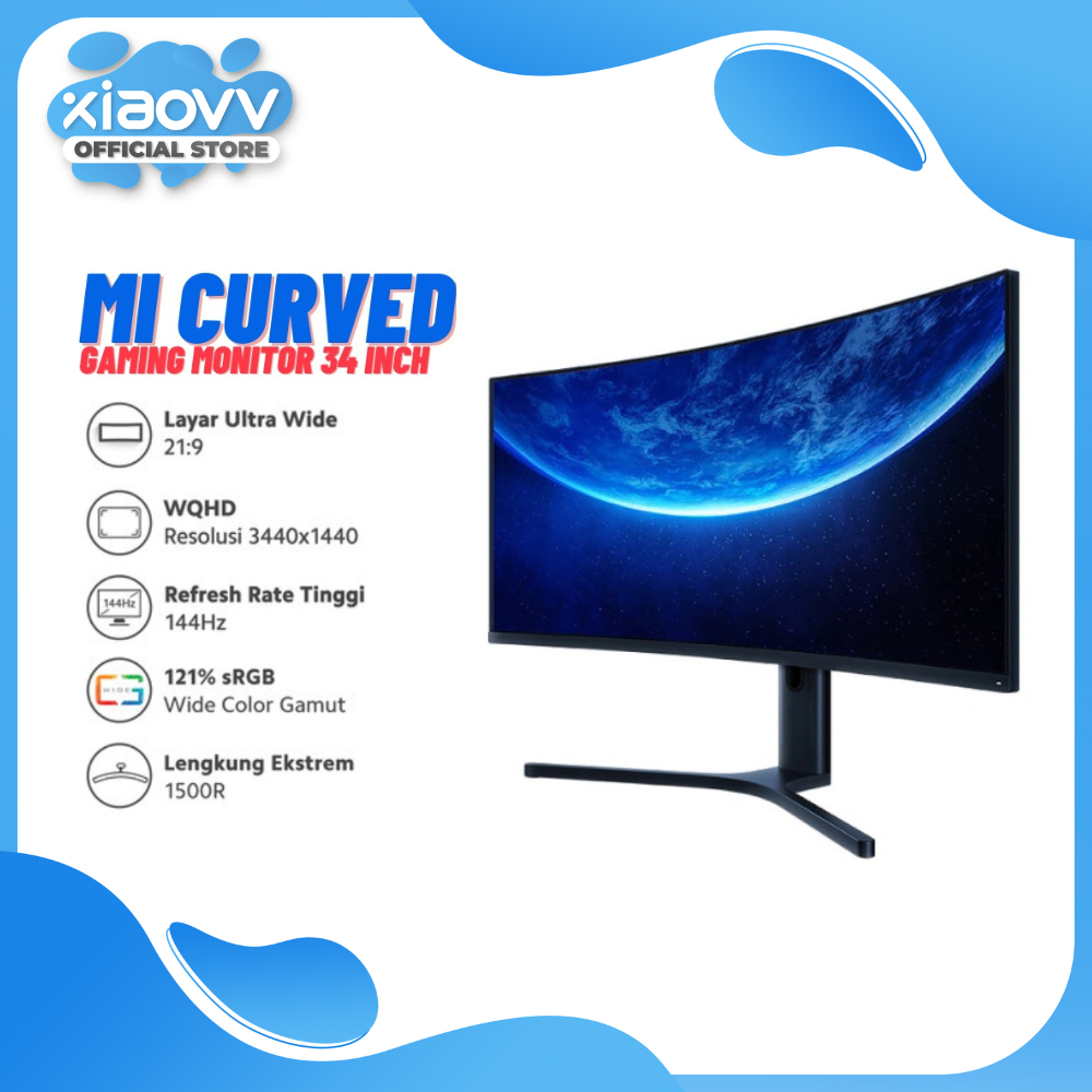 Jual (EX-Display) Xiaomi Mi 34" Curved Gaming Monitor WQHD Layar ...