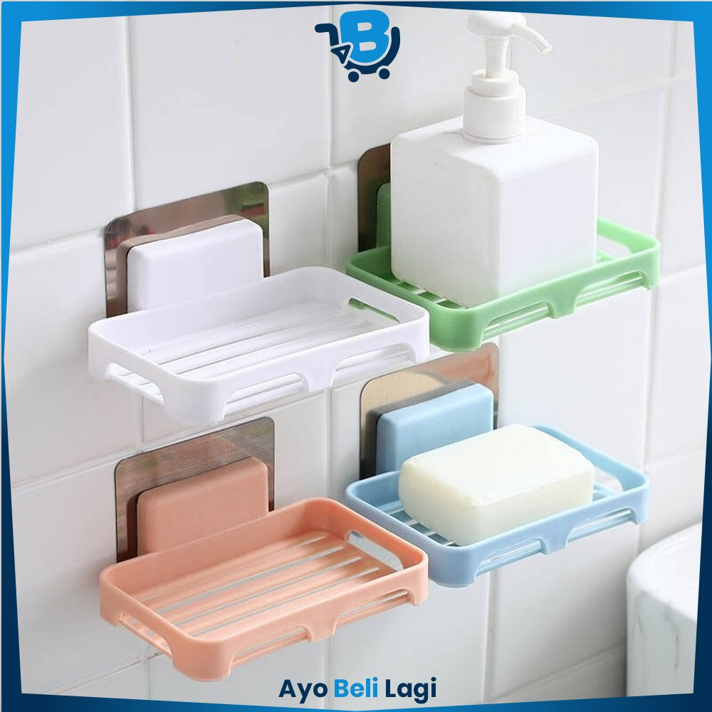 Jual Tempat Sabun Batang Tempel Dinding Tanpa Paku / Rak Tempel Gantung ...