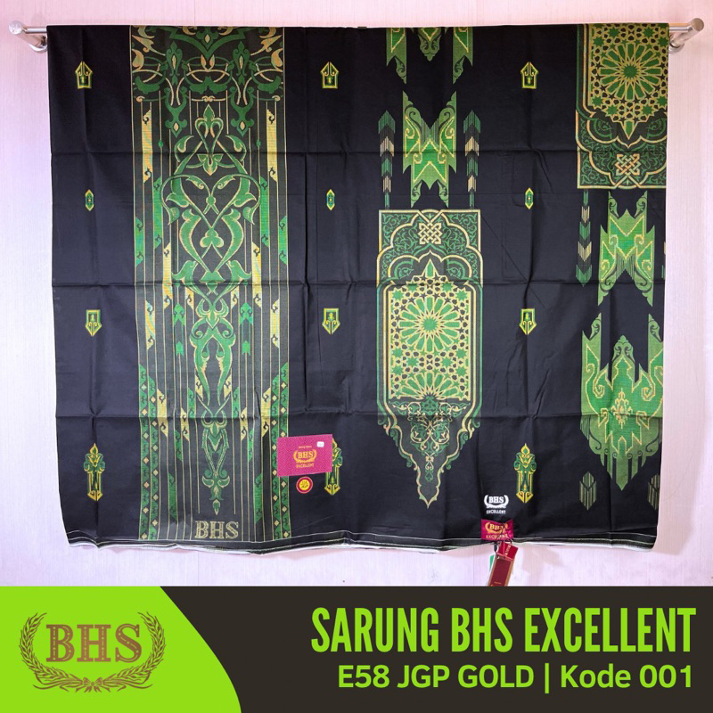 Jual Sarung BHS Excellent Jacquard Songket JGP Motif E58 JGP Gold ...