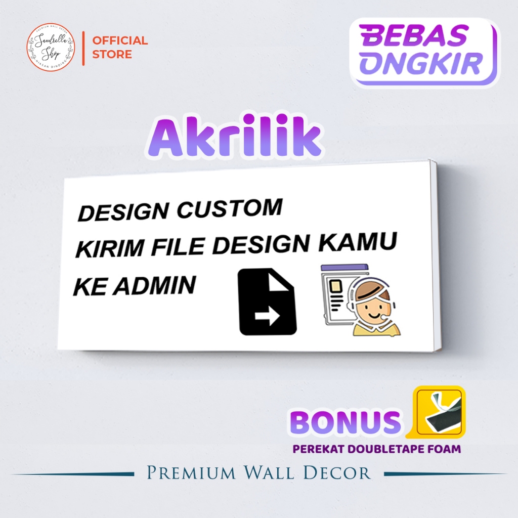 Jual Custom Akrilik Signboard Acrylic Ukuran 10x20 CM | Shopee Indonesia