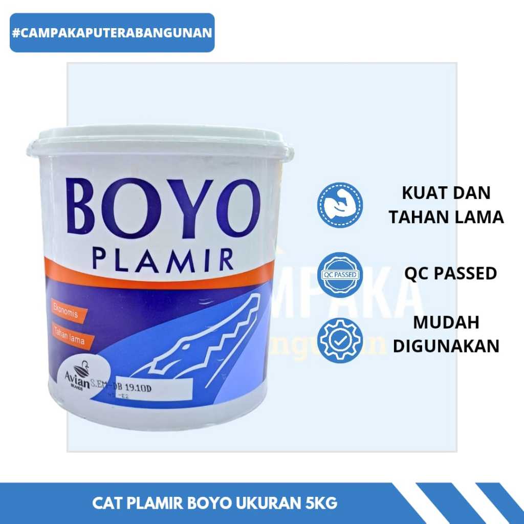 Jual Cat Plamir/ Cat Dasar / Cat Pelapis/ Cat Plamir Boyo ukuran 5kg ...