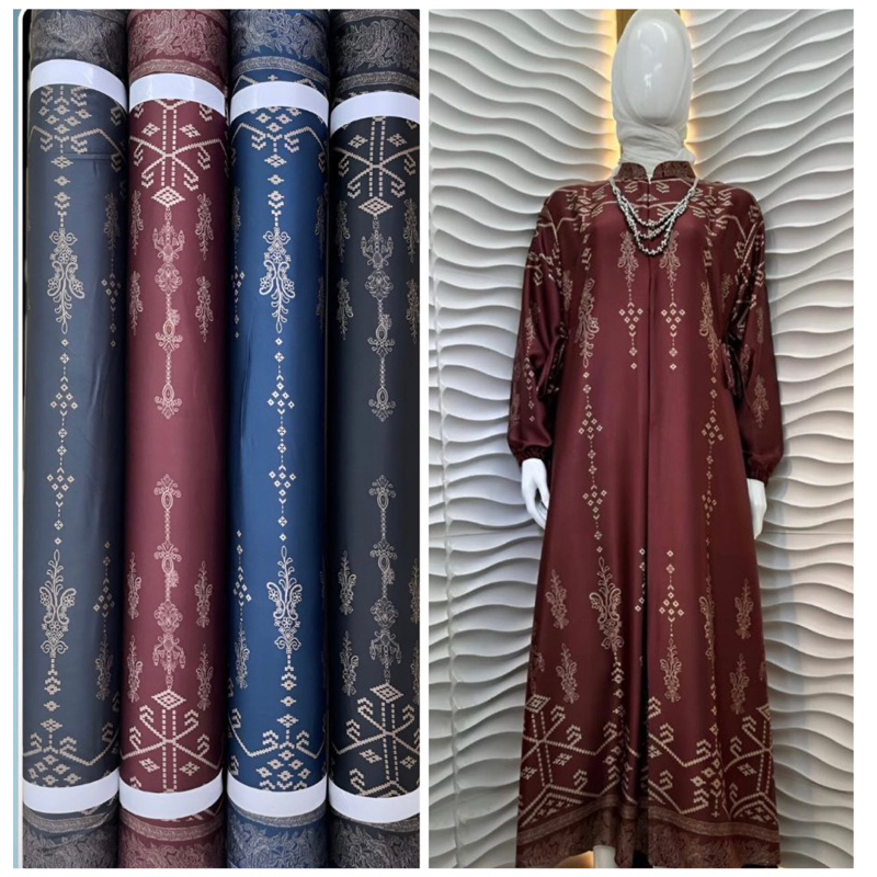 Jual Bahan Kain Premium Silk Inaraa Etnik / harga setengah meter / kain ...