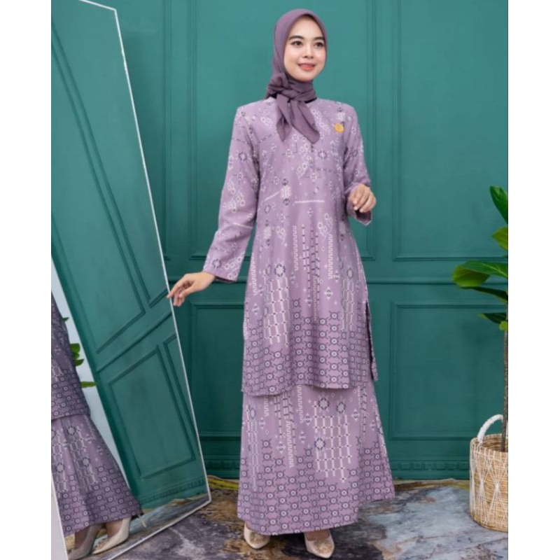 Jual Oneset Aleena Stelan Baju Kurung Melayu Malay Setelan Atasan ...