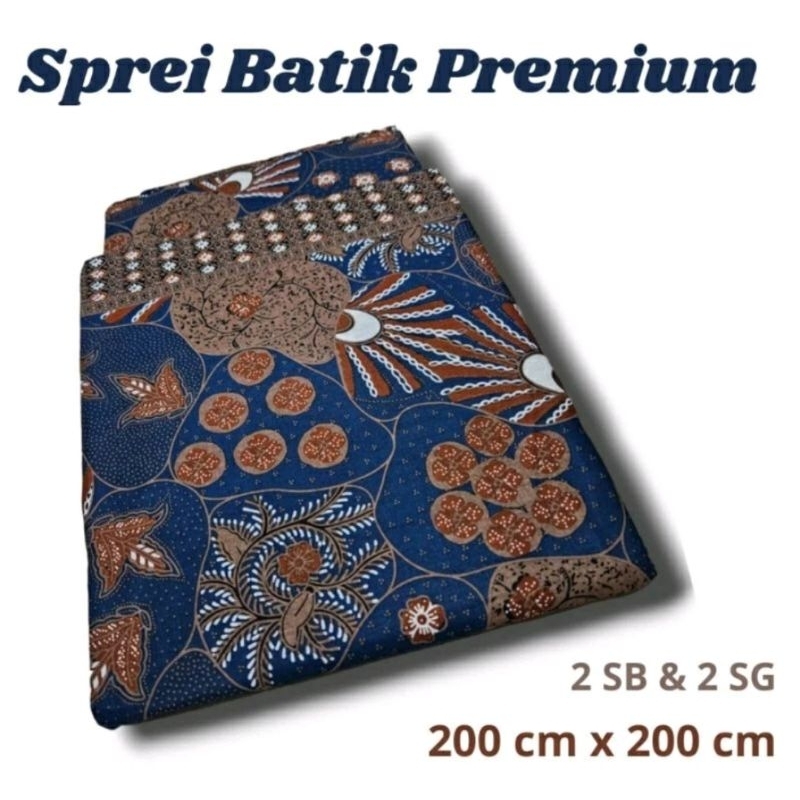 Jual Sprei Batik Klasik Premium ukuran 200x200 cm Berkaret Pojok 4 Sisi ...