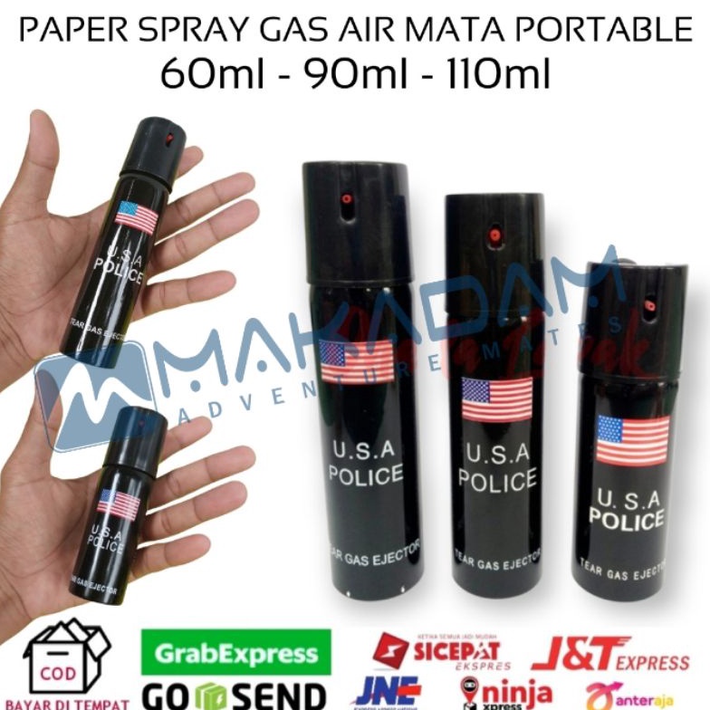 Jual 11 FLASH SALE paper spray police semprotan merica gas air mata ...