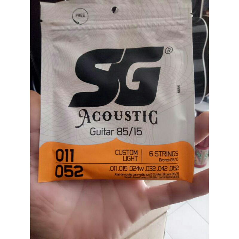 Jual SENAR AKUSTIK SG ORIGINAL BRAZIL UKURAN 010 011 | Shopee Indonesia