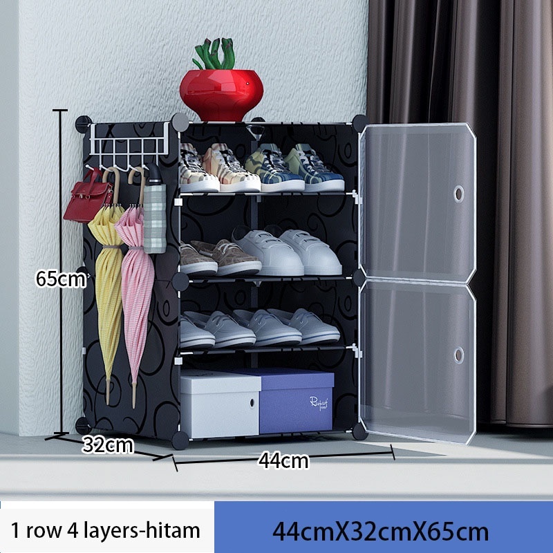 Jual HEINO Lemari rak sepatu kotak tertutup multi-layer rak sepatu ...