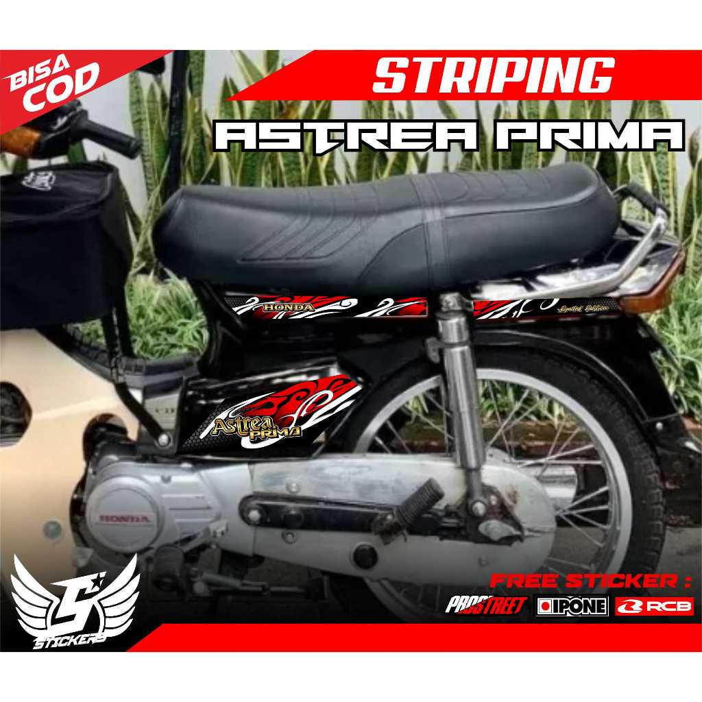 Jual STRIPING VARIASI ASTREA HONDA PRIMA / STICKER LIST MOTOR ASTREA ...