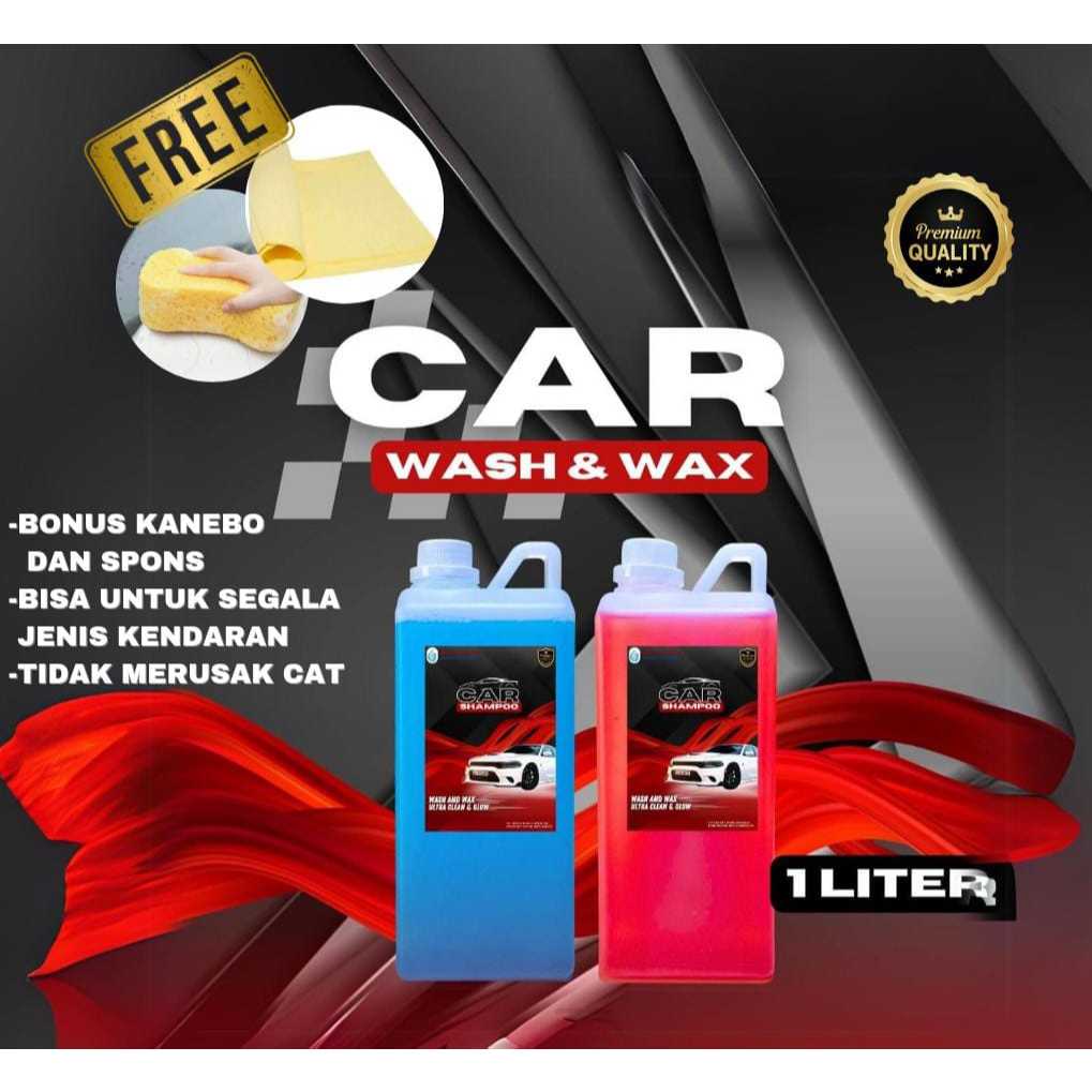 Jual shampoo sabun cuci mobil car wash sampo cuci motor snow wash 5L ...