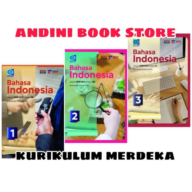Jual BUKU BAHASA INDONESIA KELAS 7 8 9 SMP/MTs GRAFINDO KURIKULUM MERDEKA | Shopee Indonesia