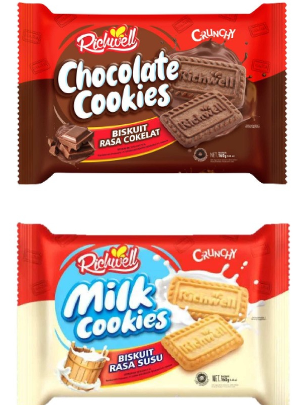 Jual Richwell Cookies Milk & Chocolate 160 gr | Shopee Indonesia