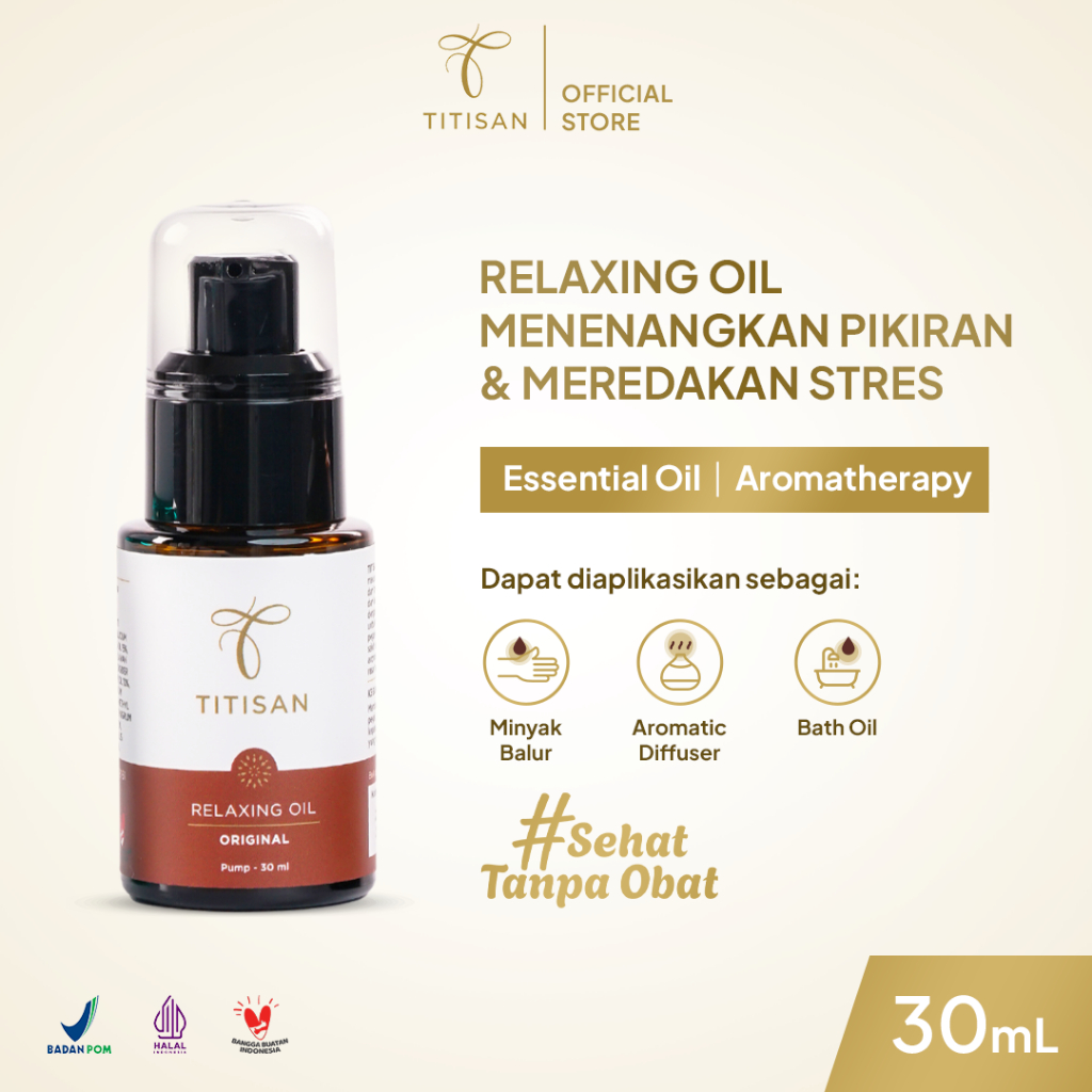 Jual TITISAN ESSENTIAL OIL RELAXING PUMP 30ML | Aromateraphy | Minyak ...