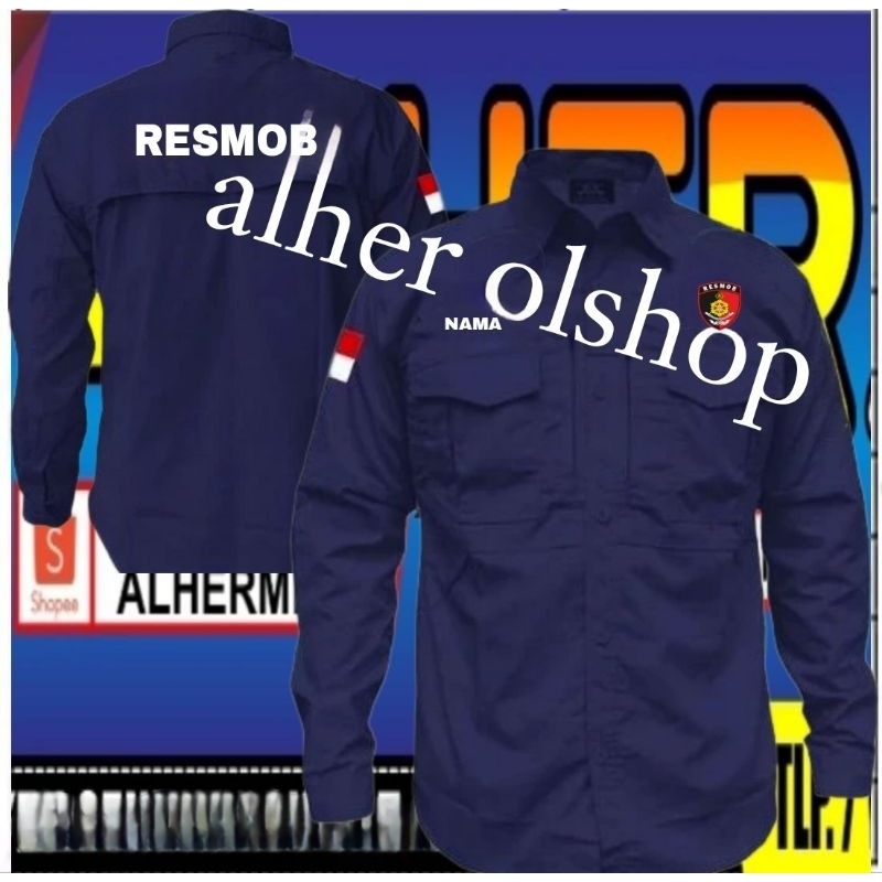 Jual kemeja tactical Resmob baju tactical Resmob seragam tactical ...