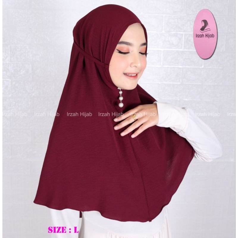 Jual bergo crinkle/bergo maryam tali non ped|hijab Maryam crinkle airflow L|hijab jilbab ...