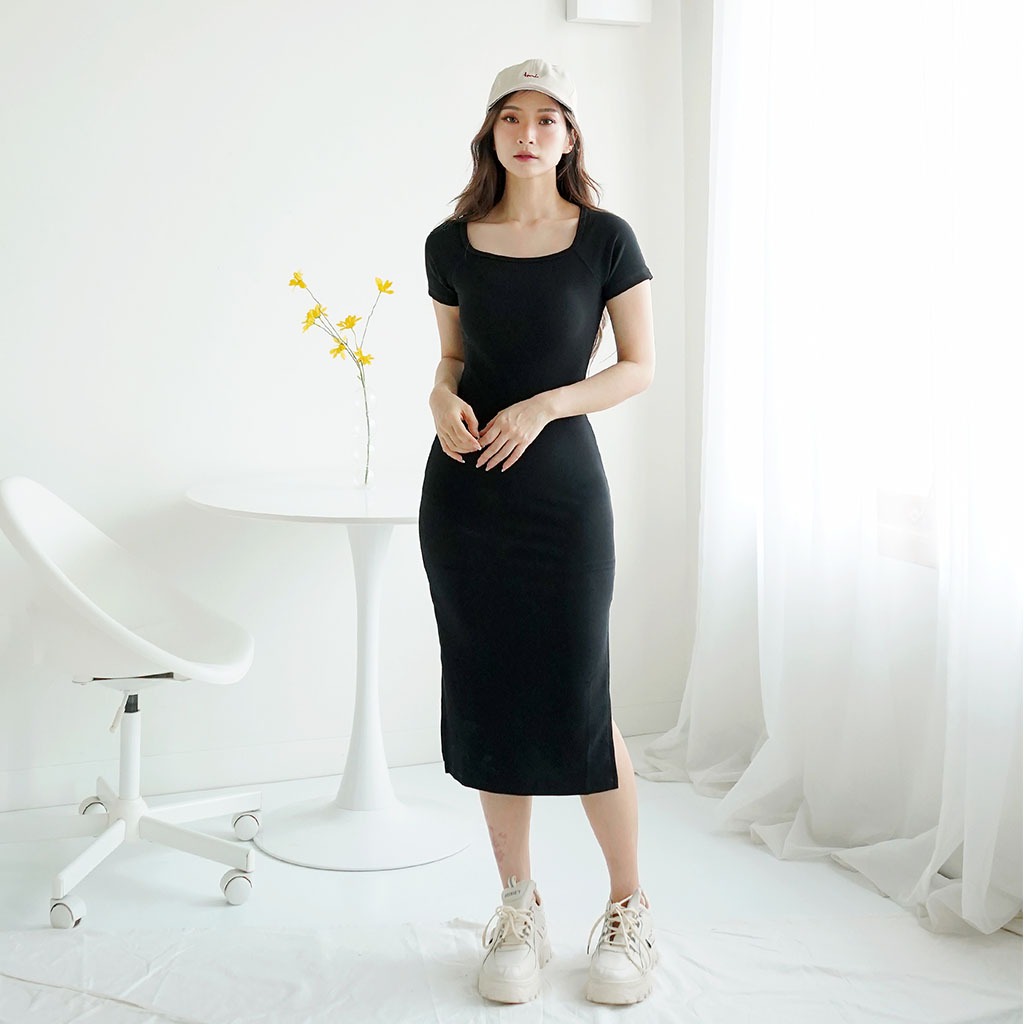 Jual JOUETA | Noze Dress | Knit Dress | Dress Wanita Bodyc Korean Style ...