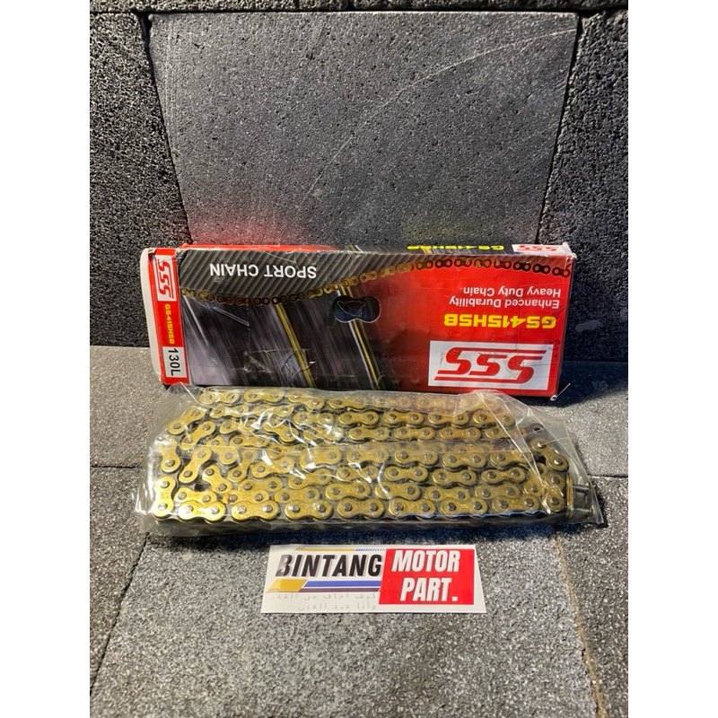 Jual RANTAI GIR BELAKANG SSS GOLD 415HSB 130L ORIGINAL SSS | Shopee Indonesia