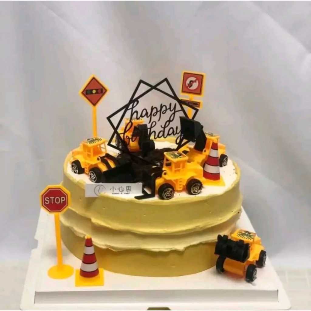 Jual Topper Miniatur Kontruksi Taman Kota Set Toper Dekor Kue Ulang ...