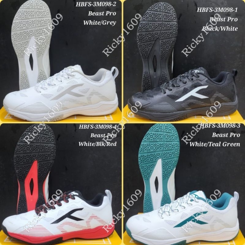 Jual SEPATU BADMINTON HUNDRED BEAST PRO (X-CUSHION - ACTIVE GRIP ...