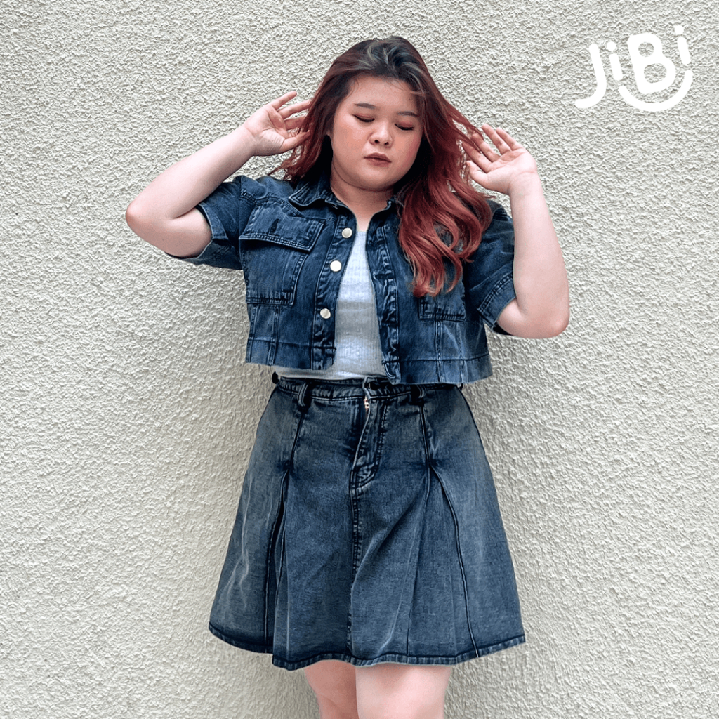 Jual JIBI - Denim Tennis Skort - Rok celana - Jeans - Snowgrey | Shopee ...