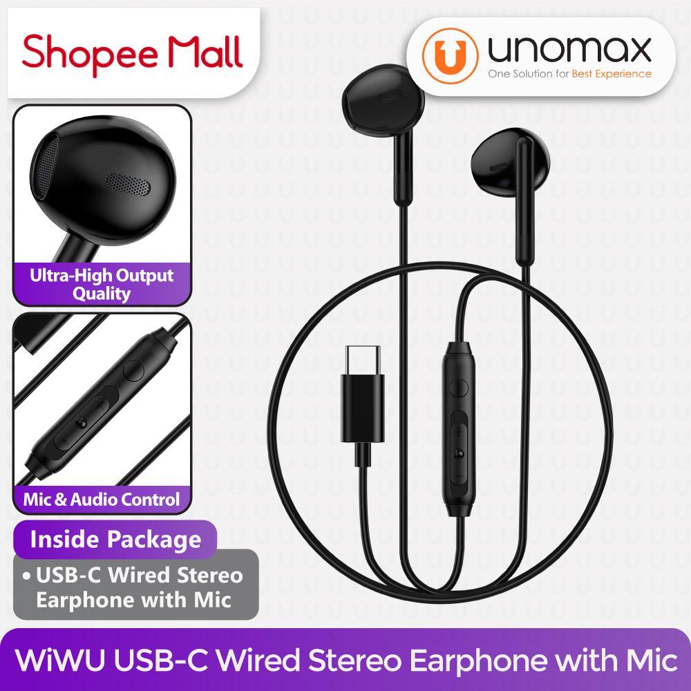 Jual Earphone WiWU USB-C Wired Stereo Sound Earbuds Headset with Mic ...
