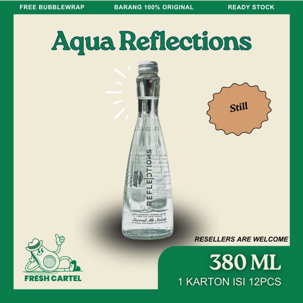 Jual Aqua Reflections Still 380 ML ( 12 pcs ) | Shopee Indonesia
