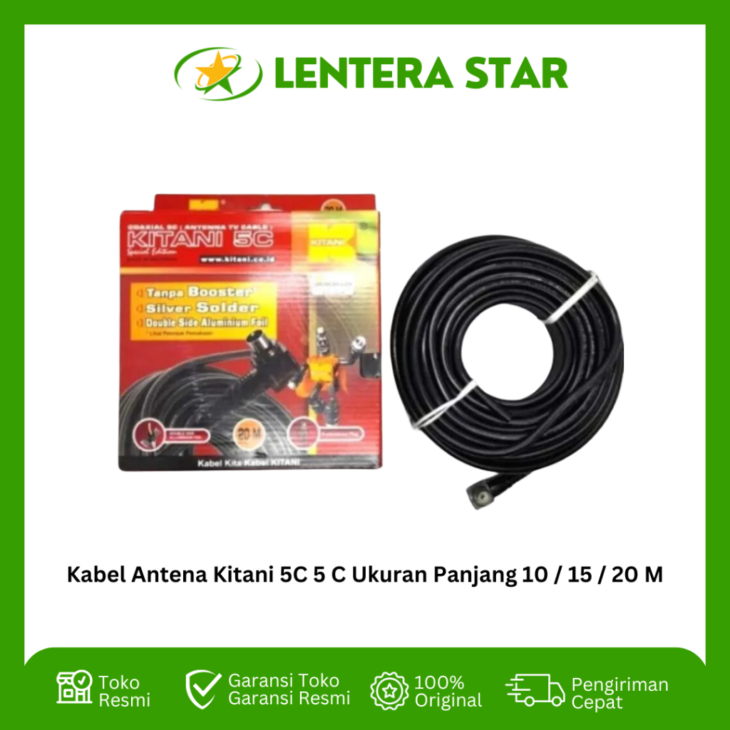 Jual Kabel Antena Kitani 5C 5 C Ukuran Panjang 10 / 15 / 20 M Meter | Shopee Indonesia