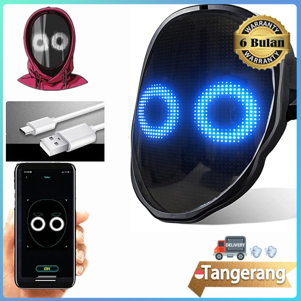 Jual Topeng LED Boywithuke / LED Mask Party Game Halloween LED Animation RGB Mask Pesta | Shopee ...