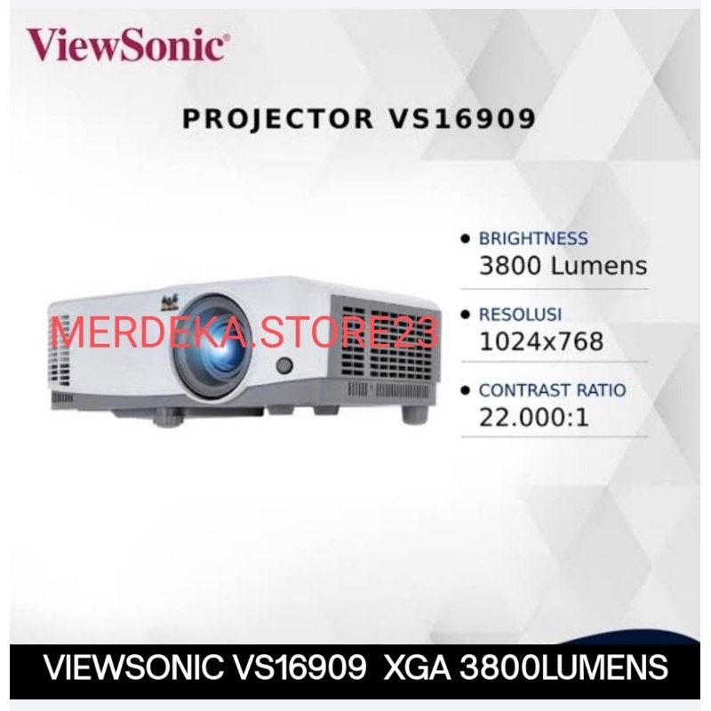 Jual PROYEKTOR VIEWSONIC VS16909 VS 16909 HDMI 3800ANSILUMENS XGA DLP ...