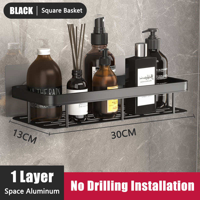 Jual SUS 304 Rak kamar mandi Rak sudut stainles steel Rak sabun shampoo ...