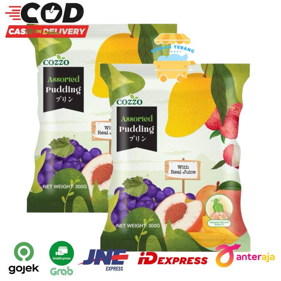 Jual [ BERKAH ] Cozzo Pudding 300gr Cozzo Pudding Assorted Grape lychee ...