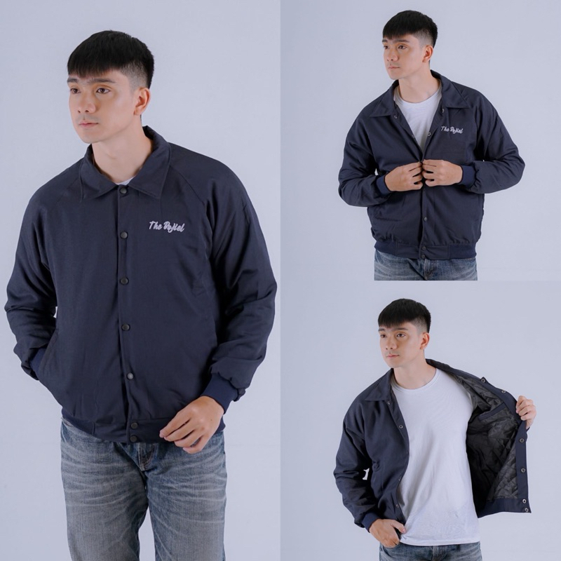 Jual JAKET BASEBALL BASIC SEMI WOLL BOMBER OUTER WOLL TEBAL PREMIUM ...