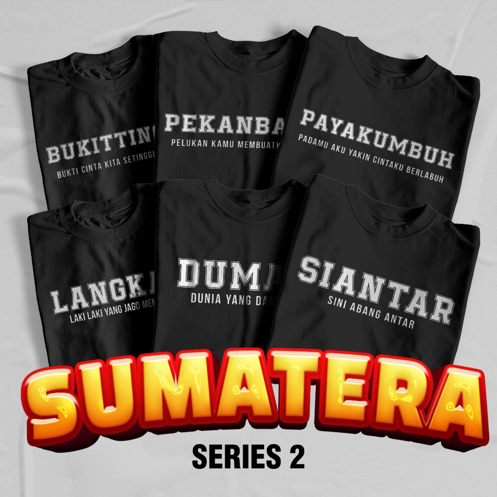 Jual Desain Kaos Keren - Kaos Kata Singkatan Kota Desain Sumatera ...