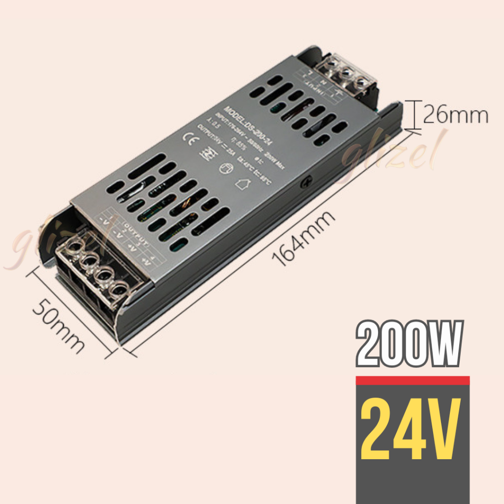 Jual Trafo Led Strip 12v / 24v PSU Power Supply Adaptor Mini Slim Cctv ...