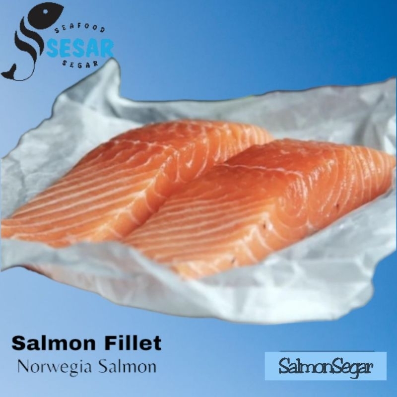 Jual Salmon Norwegia Premium - Salmon Fillet 100-120gr | Shopee Indonesia